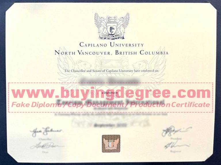Multiple Ways to buy a fake Capilano University diploma certificate