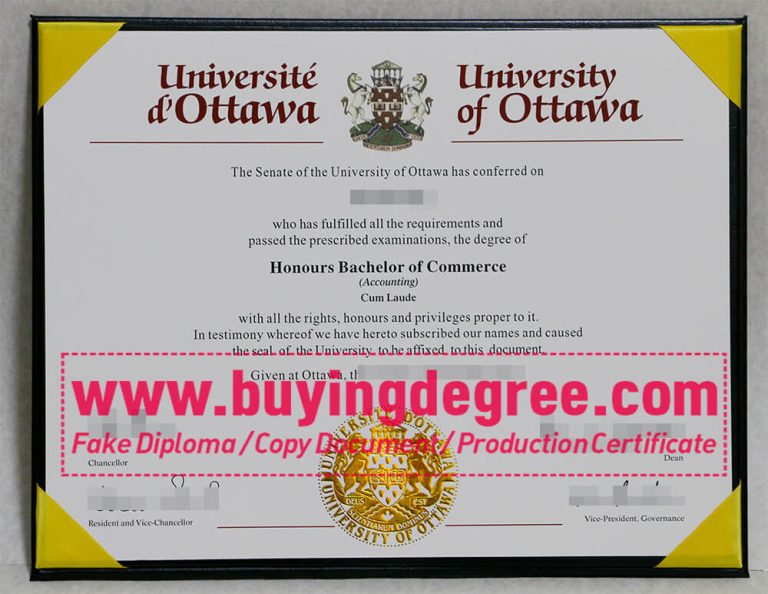 How to fake a University of Ottawa degree and transcript