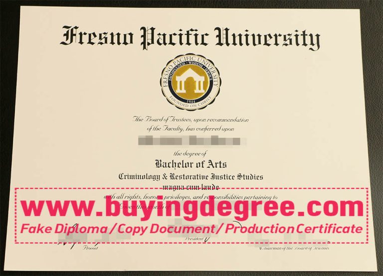 How much does a fake Fresno Pacific University degree cost