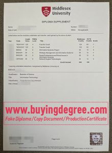 Can I fake Middlesex University Diploma and Transcript?