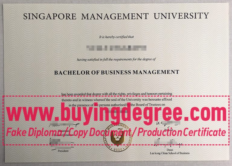 Can I get a fake SMU diploma certificate?