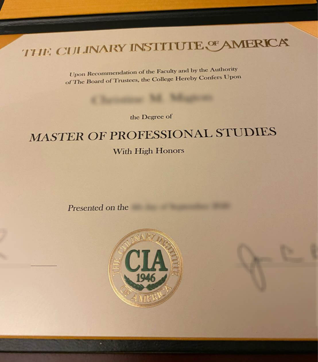 Buy a Culinary Institute of America fake degree, CIA certificate