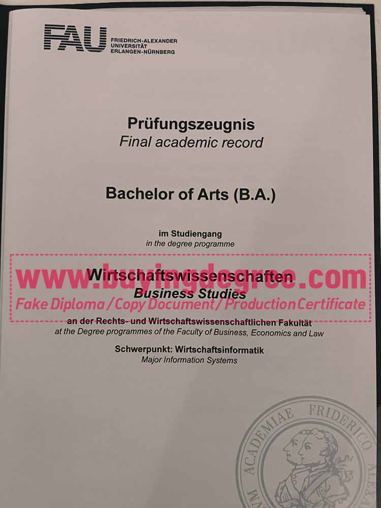 3 steps you need to buying a FAU diploma in Germany