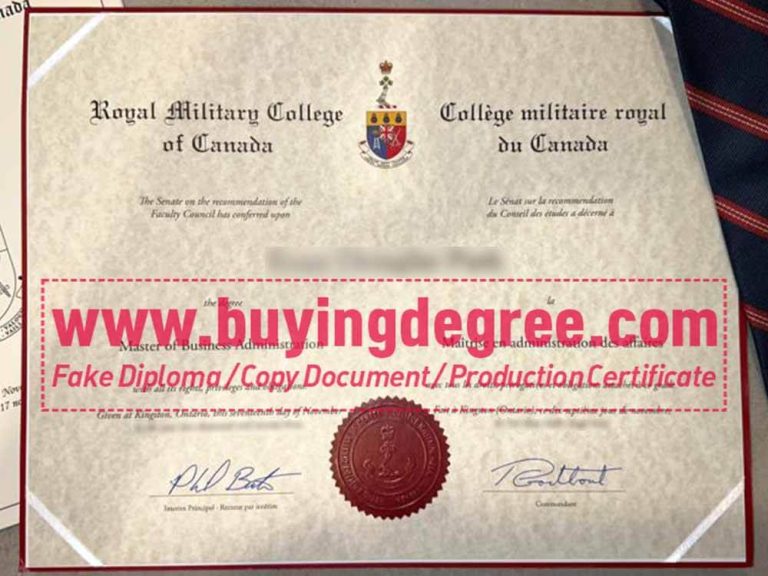 Get a Royal Military College of Canada degree, fake RMC diploma