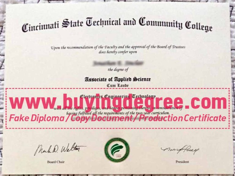 What does it take to earn a fake Cincinnati State diploma? - Buy A ...