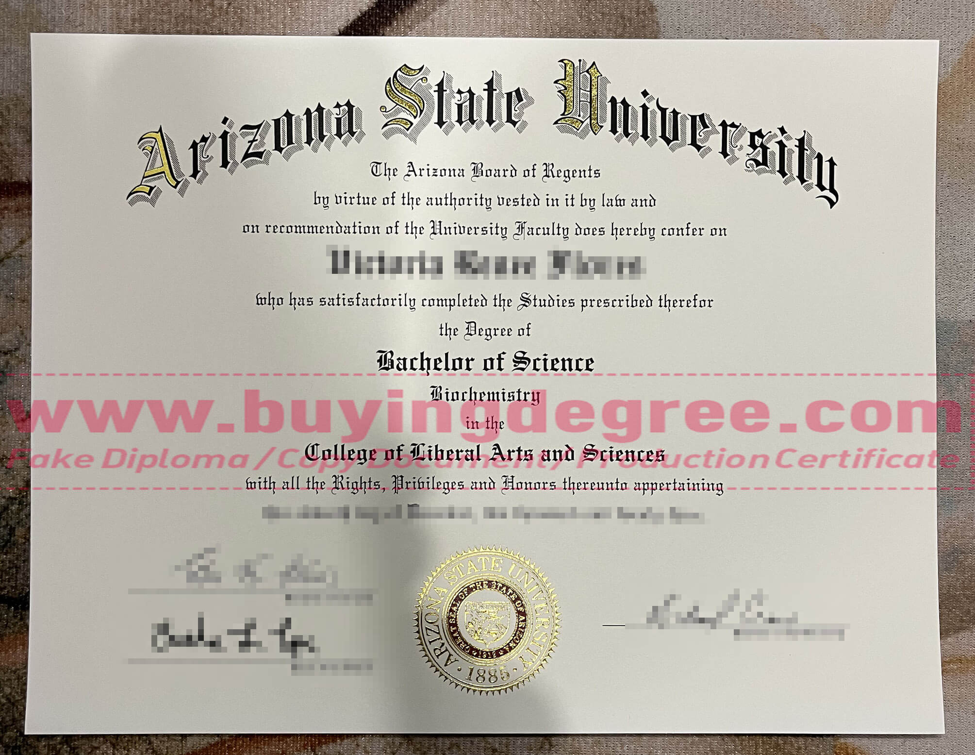 Buy Arizona State University Degree